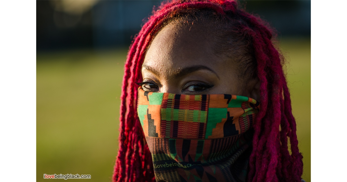 Tubular Bandana, Face & Neck (Various Styles) - I Love Being Black